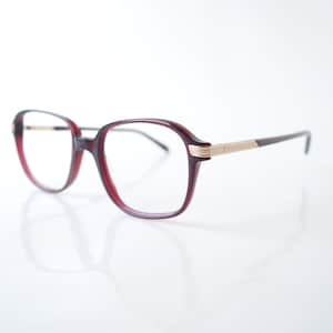 Mens Red Boxy Eyeglass Frames Mens 1980s Burgundy and Gold - Etsy