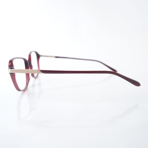 Mens Red Boxy Eyeglass Frames Mens 1980s Burgundy and Gold - Etsy