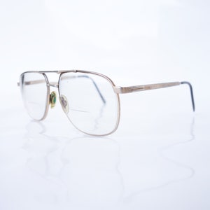 1980s Gold Wire Frame Aviator Glasses Mens Metal Avaitor Eyeglas Frames ...