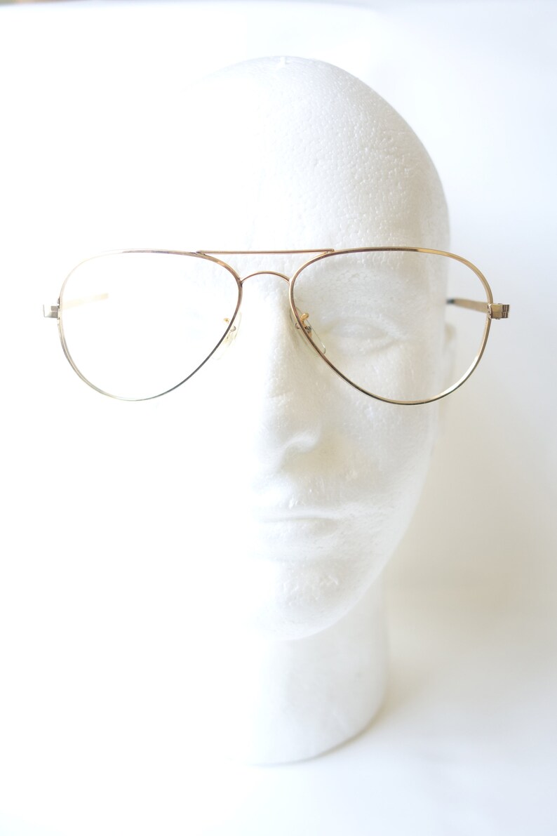 Mens Gold Aviator Eyeglass Frames Mens Wire Rim Golden | Etsy