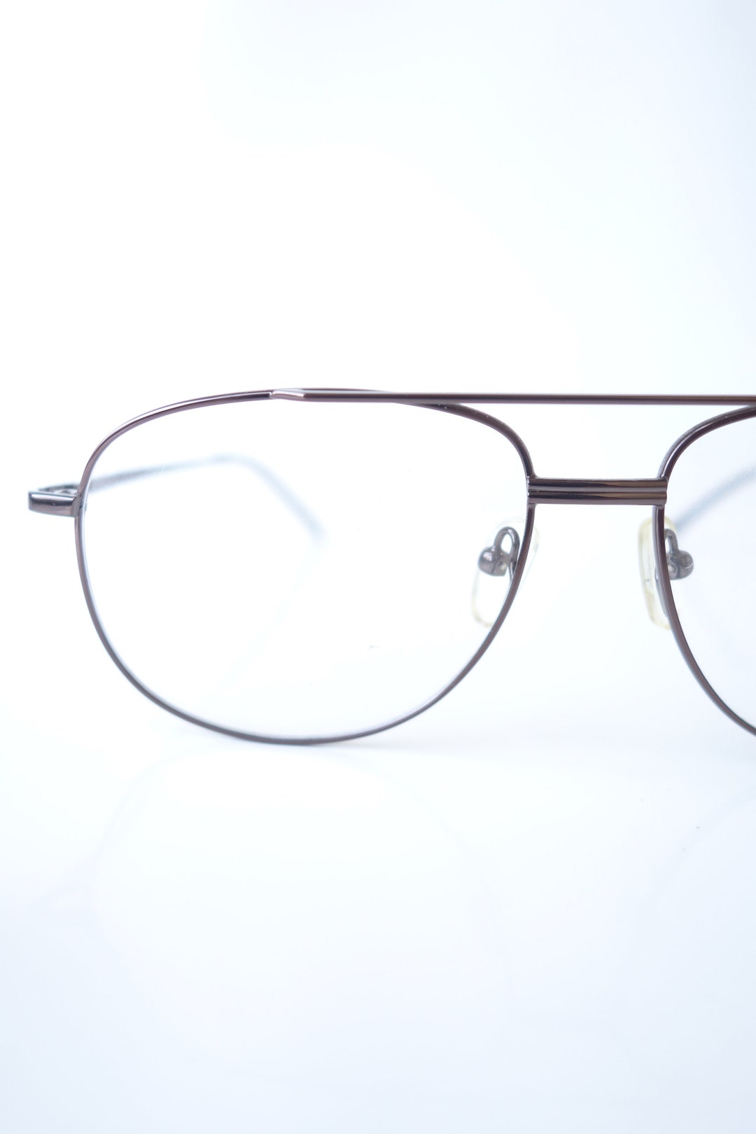 1970s Mens Aviator Eyeglass Frames Chocolate Brown Bronze Eyeglasses ...