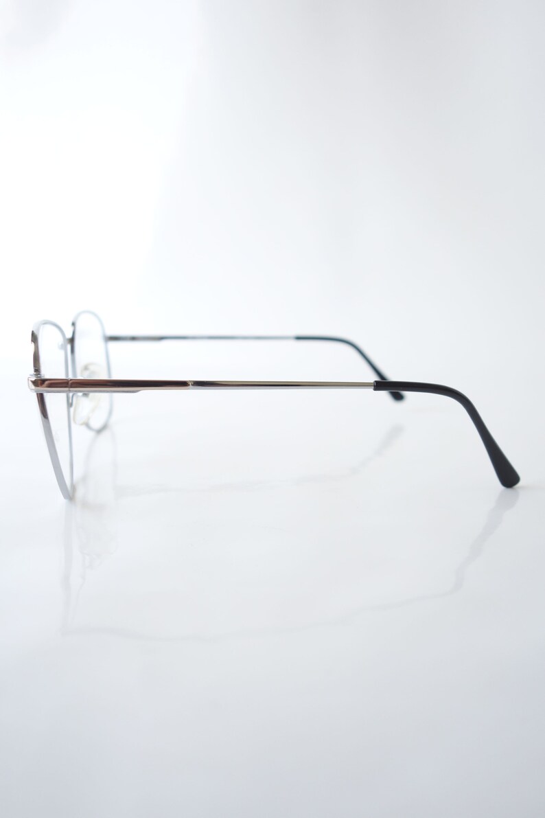 Mens Wire Frame Vintage Eyeglasses 1980s Oversized Silver | Etsy