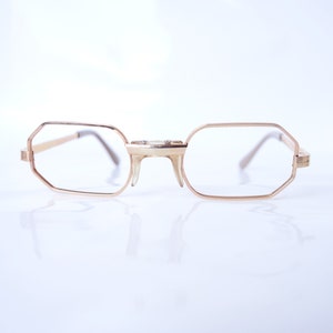 Vintage Hexagon Gold Wire Rim Eyeglasses Gold Wire Frame - Etsy