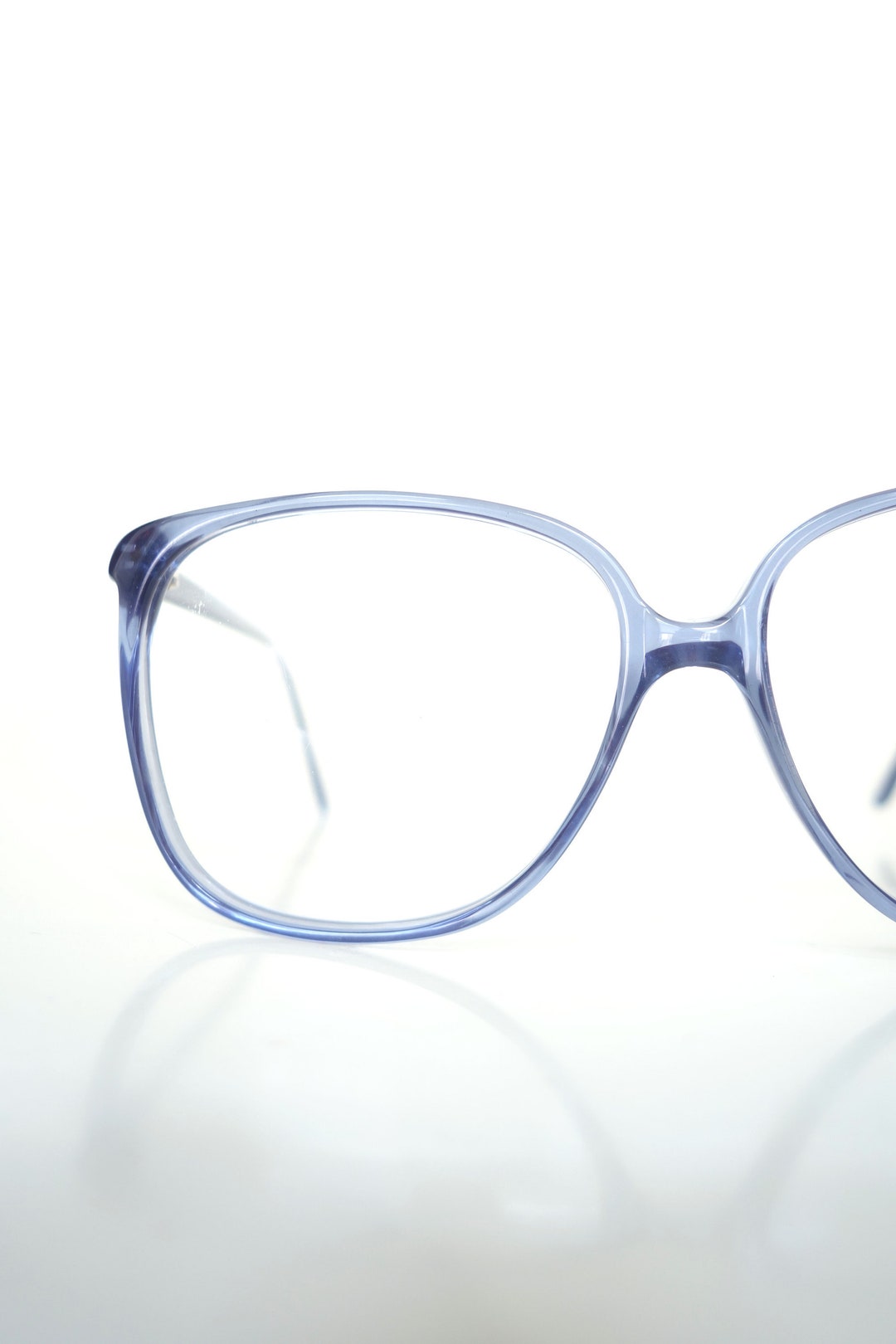 Clear Blue Eyeglasses Vintage French Glasses Sky Blue - Etsy