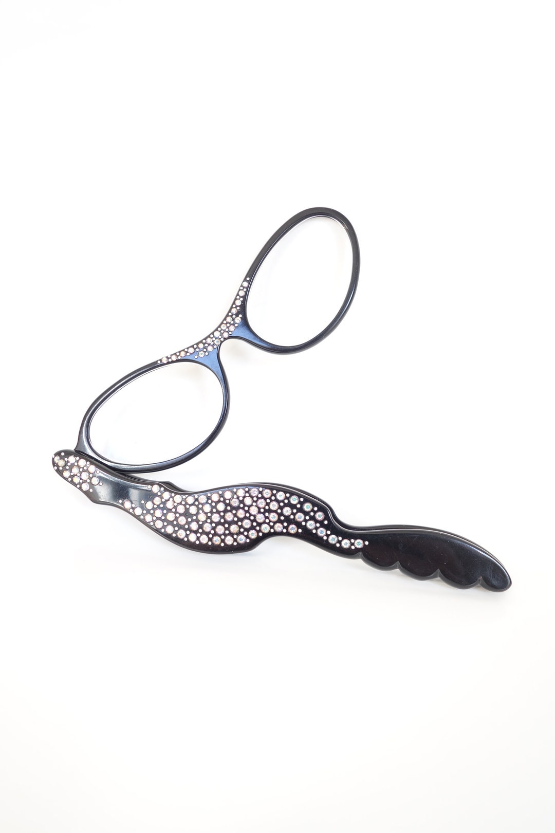 Rhinestone Opera Glasses Folding Crystal Reading Glasses - Etsy