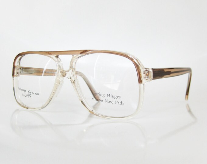 Vintage Clear Eyeglasses Mens Sunglasses Aviator Optical - Etsy