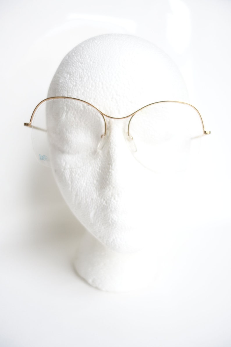 1970s Oversized Gold Wire Rim Glasses Vintage French | Etsy