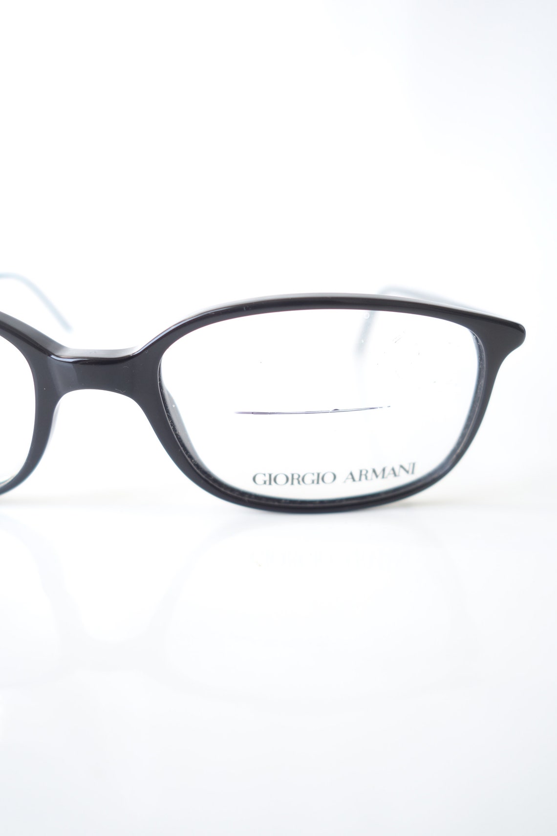 Giorgio Armani Black Vintage Boxy Eyeglass Frames Womens | Etsy