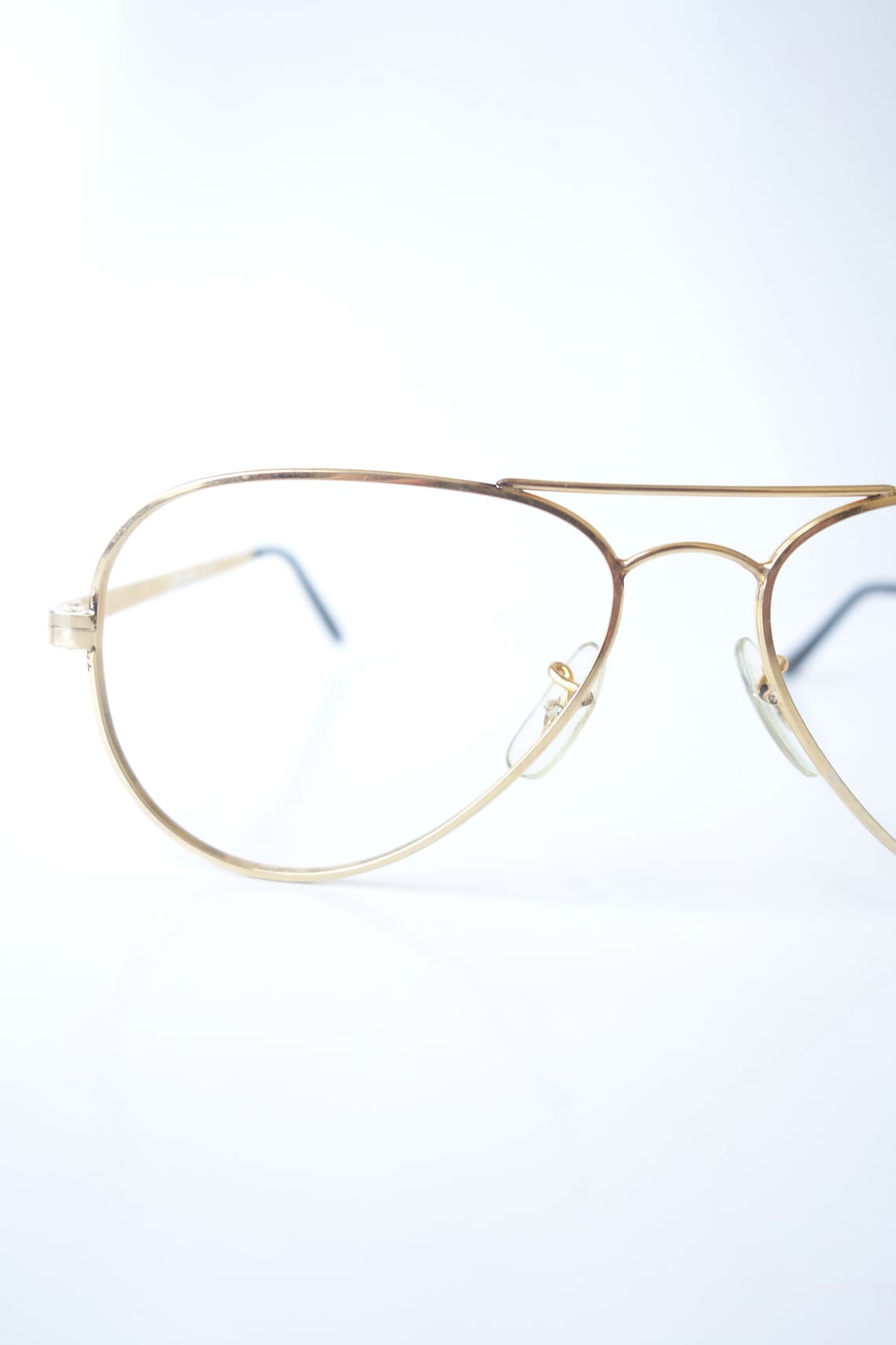 Mens Gold Aviator Eyeglass Frames Mens Wire Rim Golden | Etsy