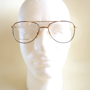 Mens NOS Aviator Glasses Deadstock Aviator Frames 1980s Oversized Mens ...