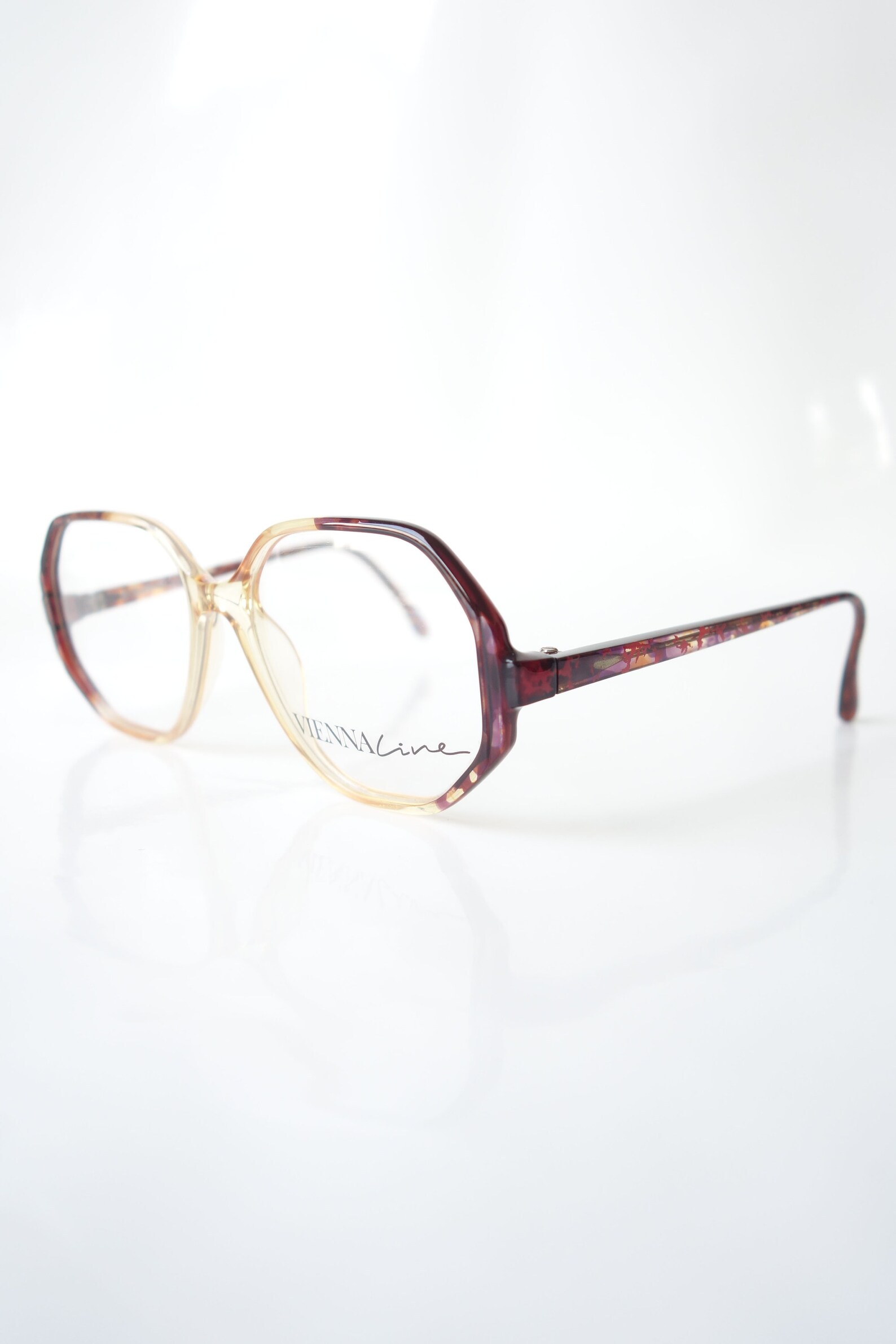 Vintage Mens Octagon Eyeglass Frames 1970s Geometric Light | Etsy