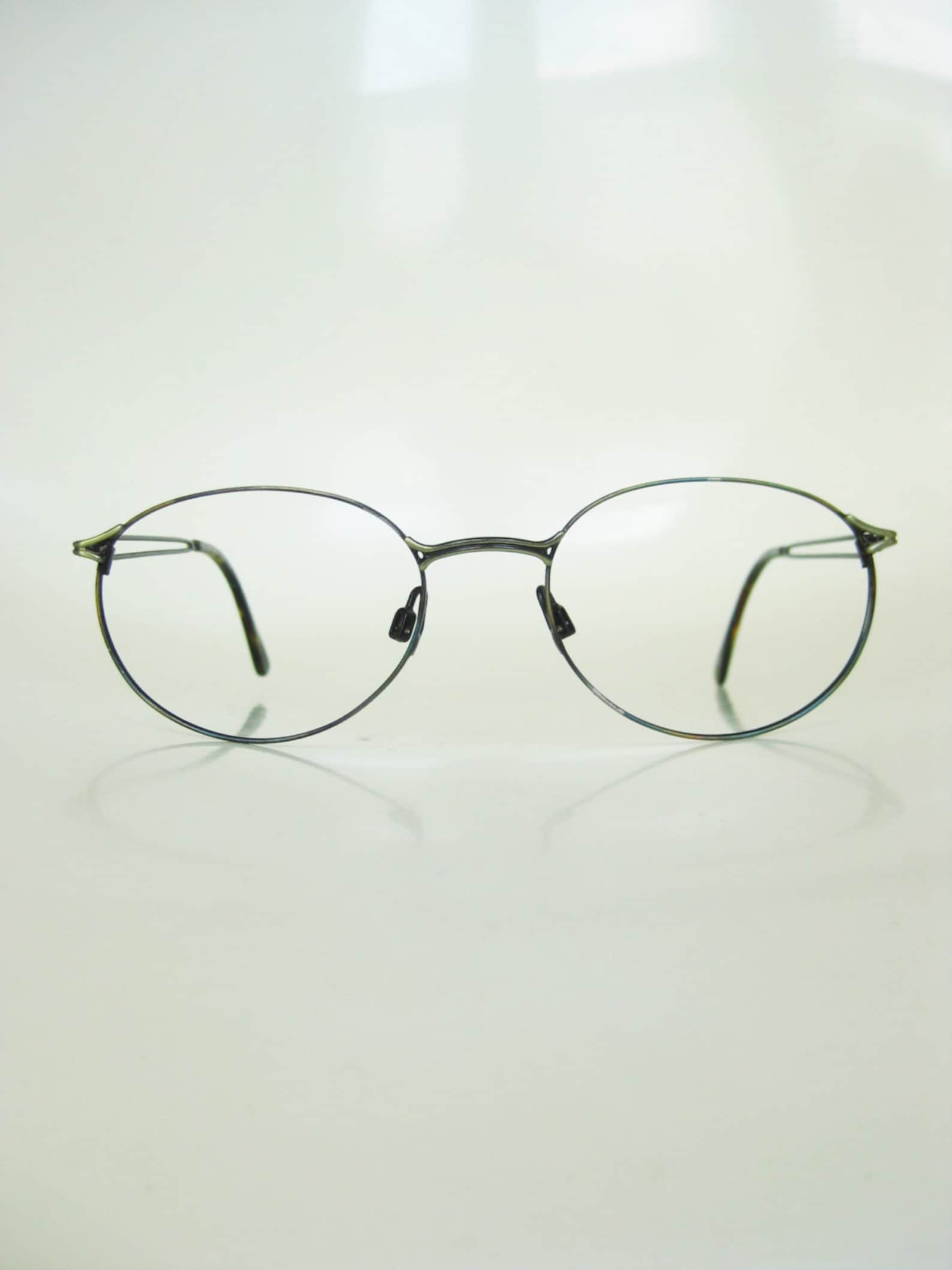 1980s Round Womens Eyeglasses Round Wire Frame Glasses | Etsy