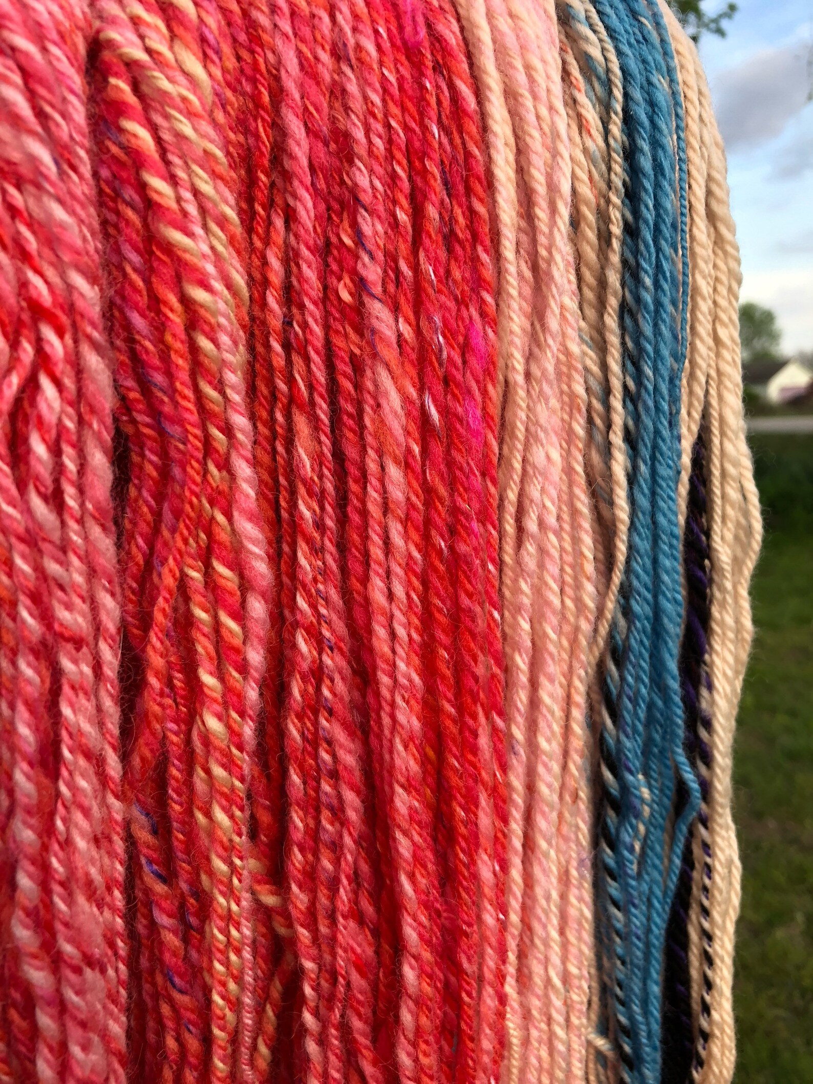 namingha-400-yds-pink-and-multi-progression-handspun-yarn-etsy