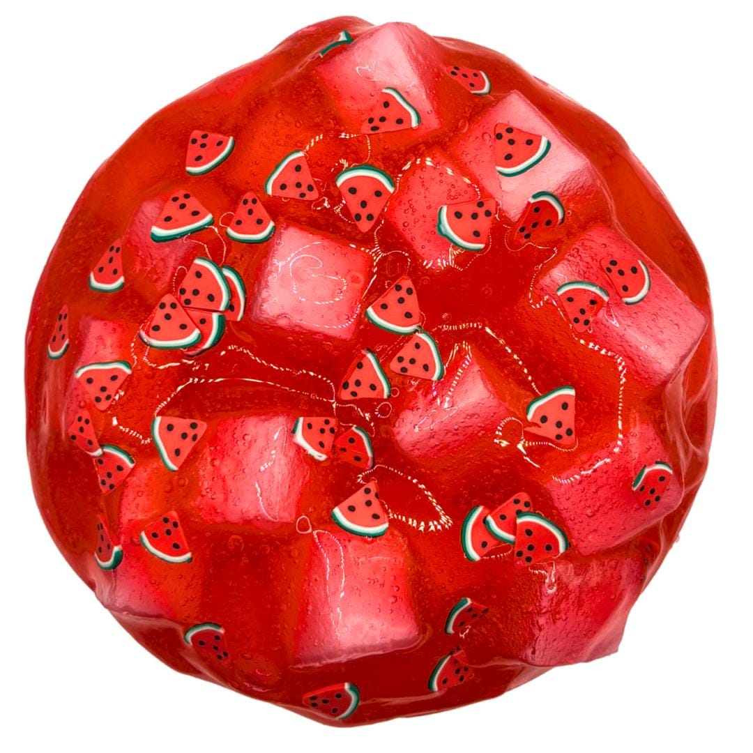 Watermelon Squish, Watermelon-scented Clear Slime, Homemade Jelly Cube ...
