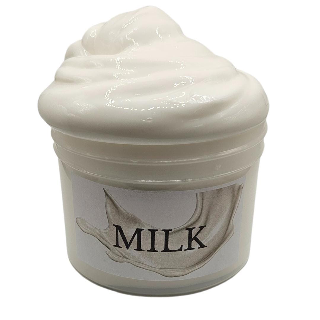 8oz Milk Slime, Unscented Slime, Homemade Glossy Slime, Neutral Gifts ...