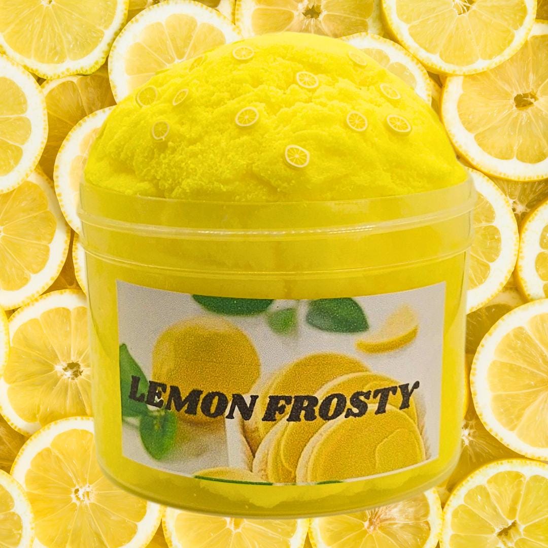 8oz Lemon Frosty Cloud/snow Slime, Lemon Scented, Neutral Gifts for ...