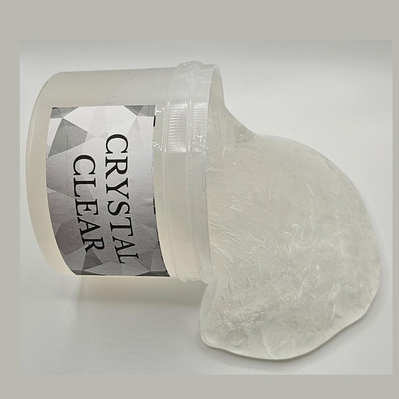 Clear Slime – Homemade Clear Thick Texture | 8oz, 4oz & 2oz | Unscented ...