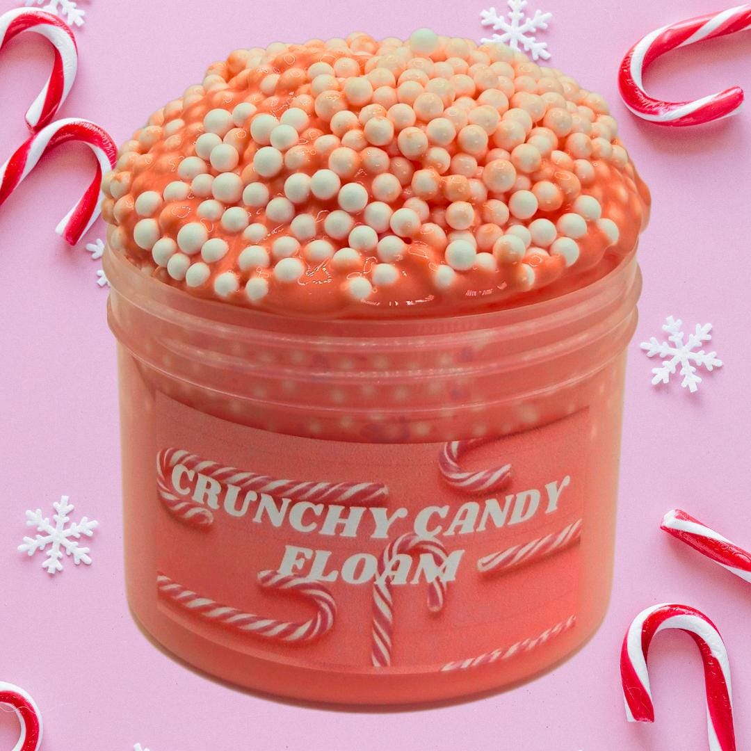 Crunchy Candy Floam Slime—glossy Floam Texture | 8oz & 2oz | Candy ...