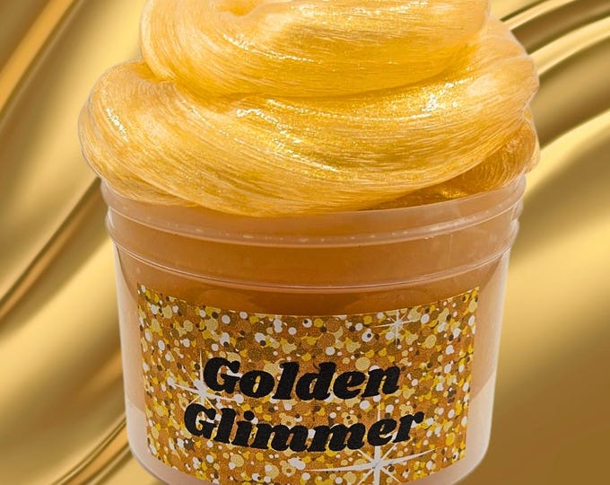 SCENTED Slime "gold" Pigmented Stretchy Clear Satisfying Slime ASMR 6oz ...