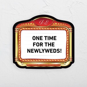 Wedding Marquee Sign VIP Bottle Service Club Party Board Just Married ...