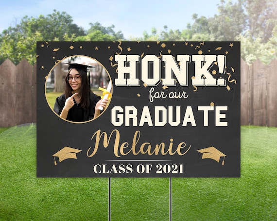 Class of 2021 Yard Sign, Graduation Lawn Sign, Graduate Outdoor Banner ...