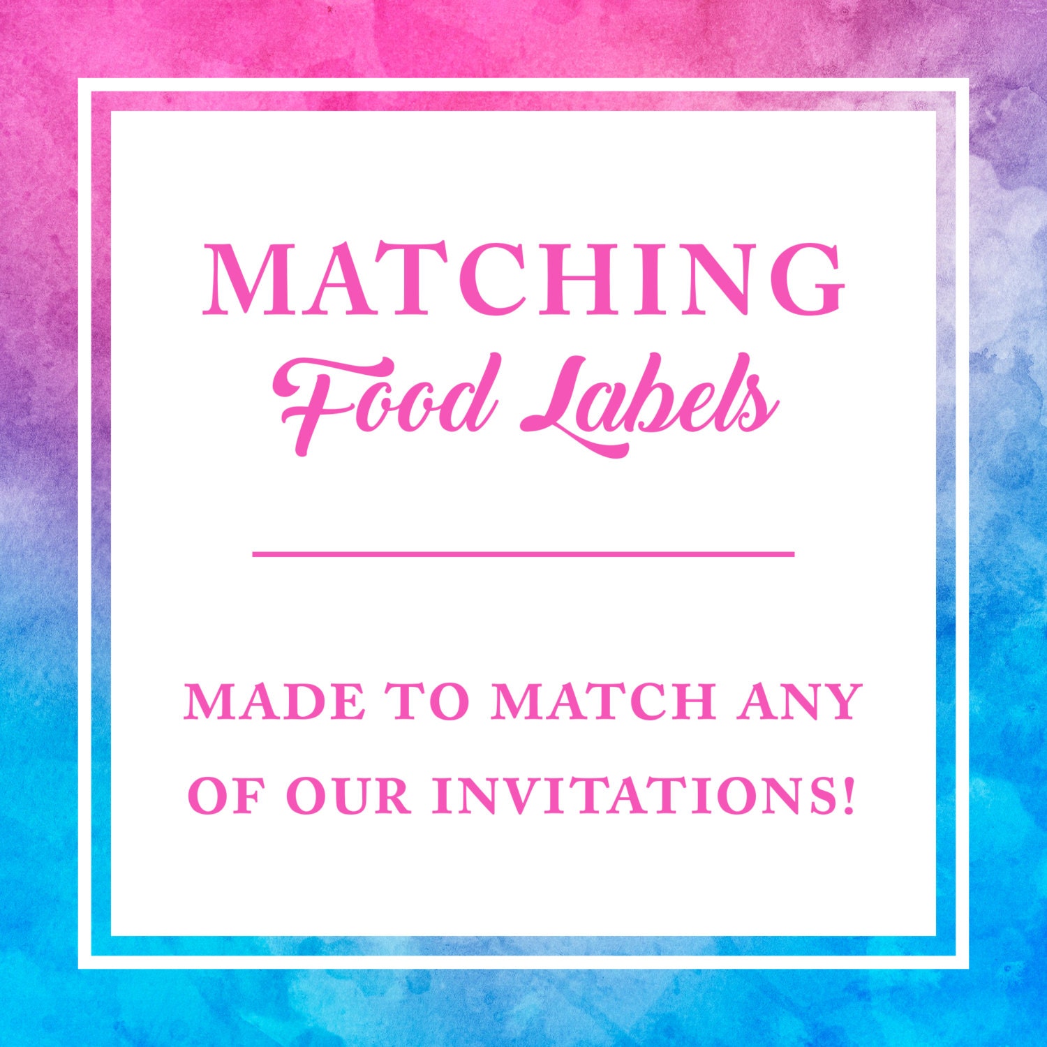 Made to Match Food Labels DIY Printable Labels | Etsy Canada