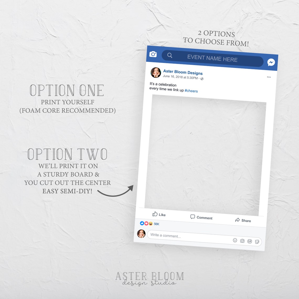 Facebook Frame Digital Photobooth Frame Facebook Photo - Etsy