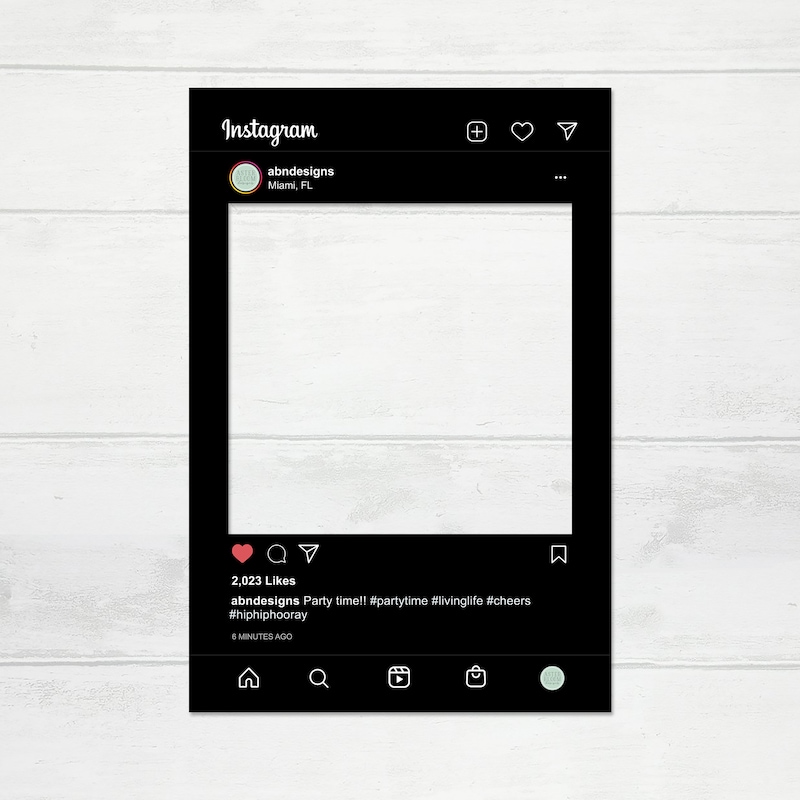 Custom Instagram Photo Frame - Etsy