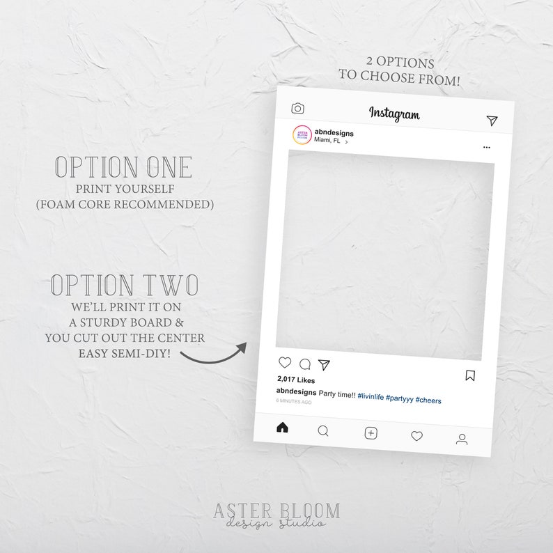 Instagram Frame Social Media Prop Photo Booth Frame - Etsy