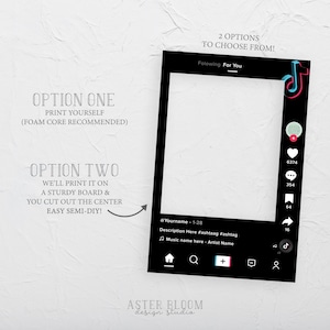 Tiktok Frame, Social Media Prop, Photo Booth Frame Tik Tok Prop, Tiktok ...