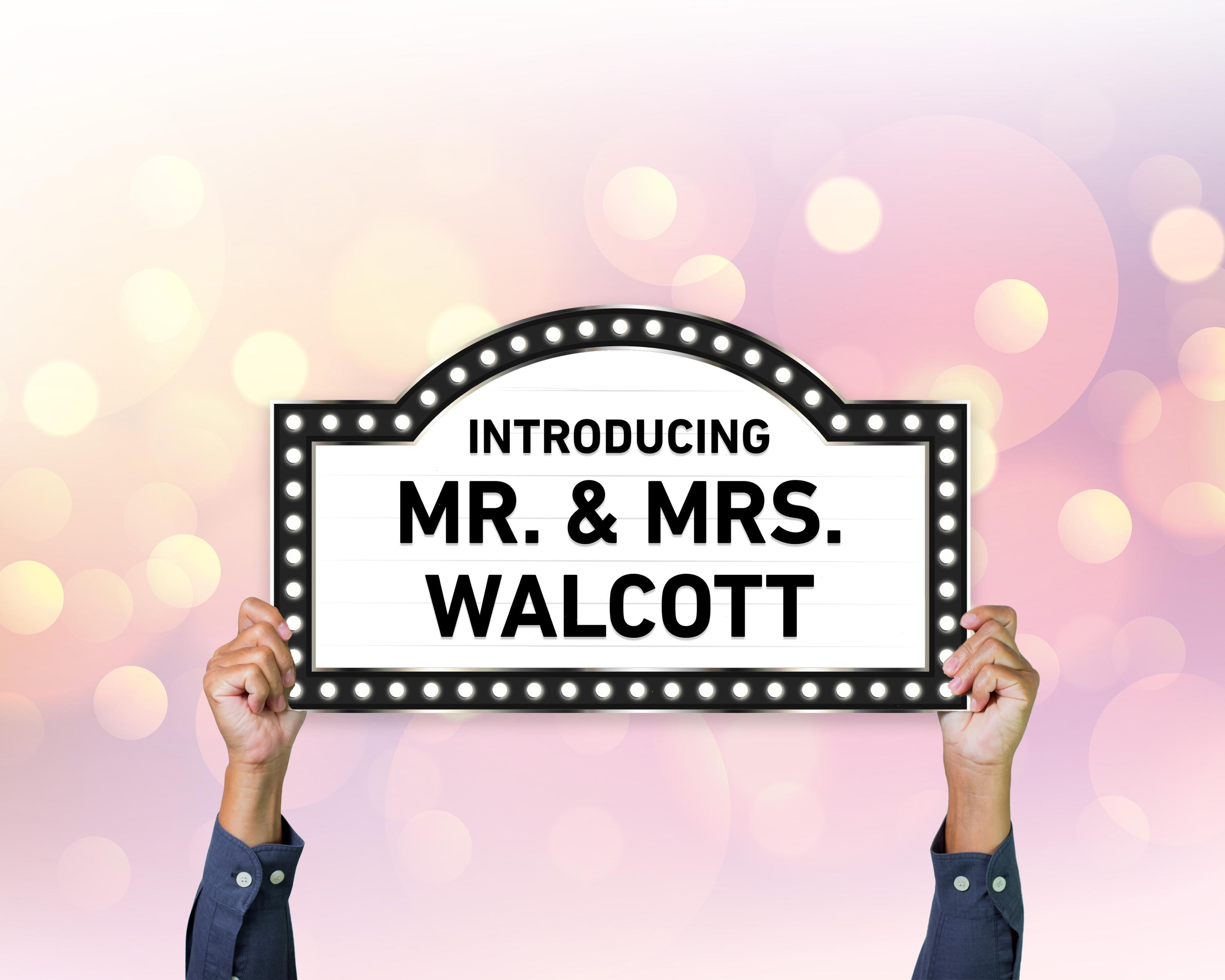 Wedding Marquee Sign VIP Bottle Service Club Party Board Just Married ...