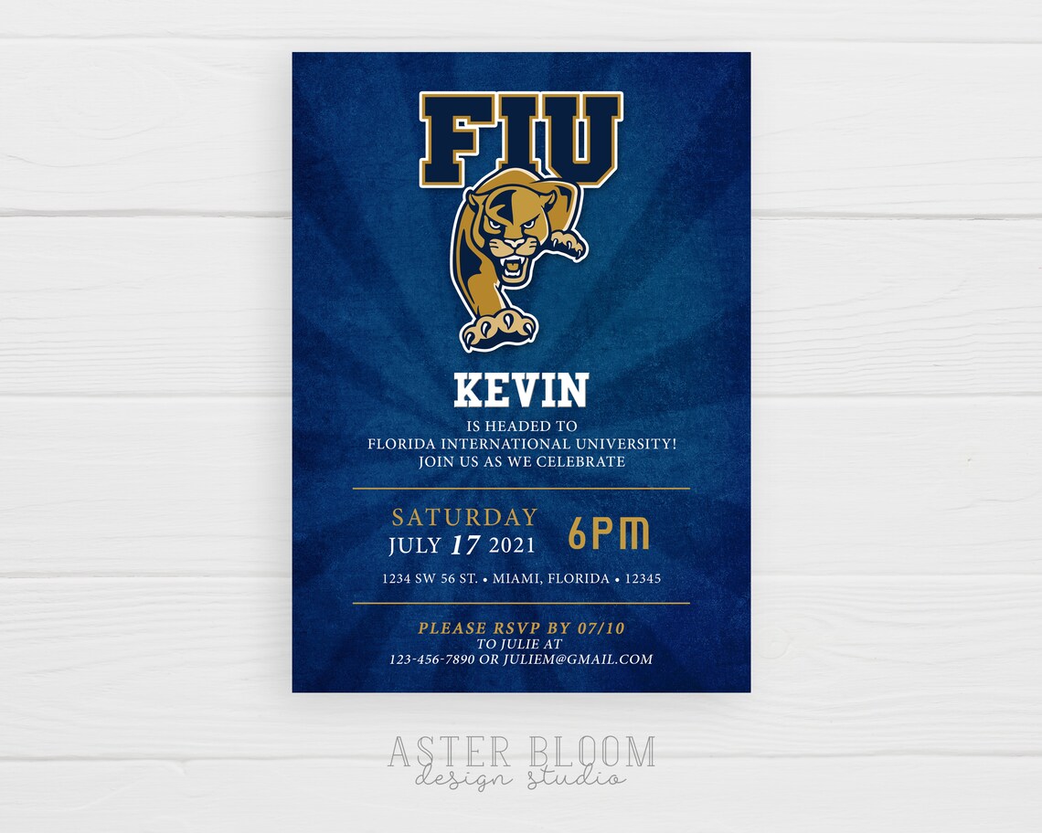 Graduation Invitations Trunk Party Invites Florida University ...