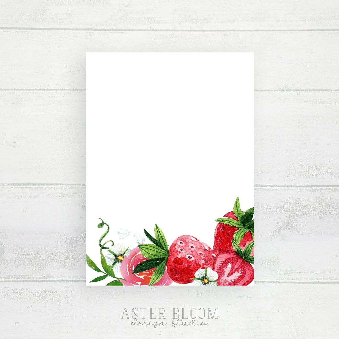 Strawberry Birthday Invitation Berry Sweet Party Invite - Etsy