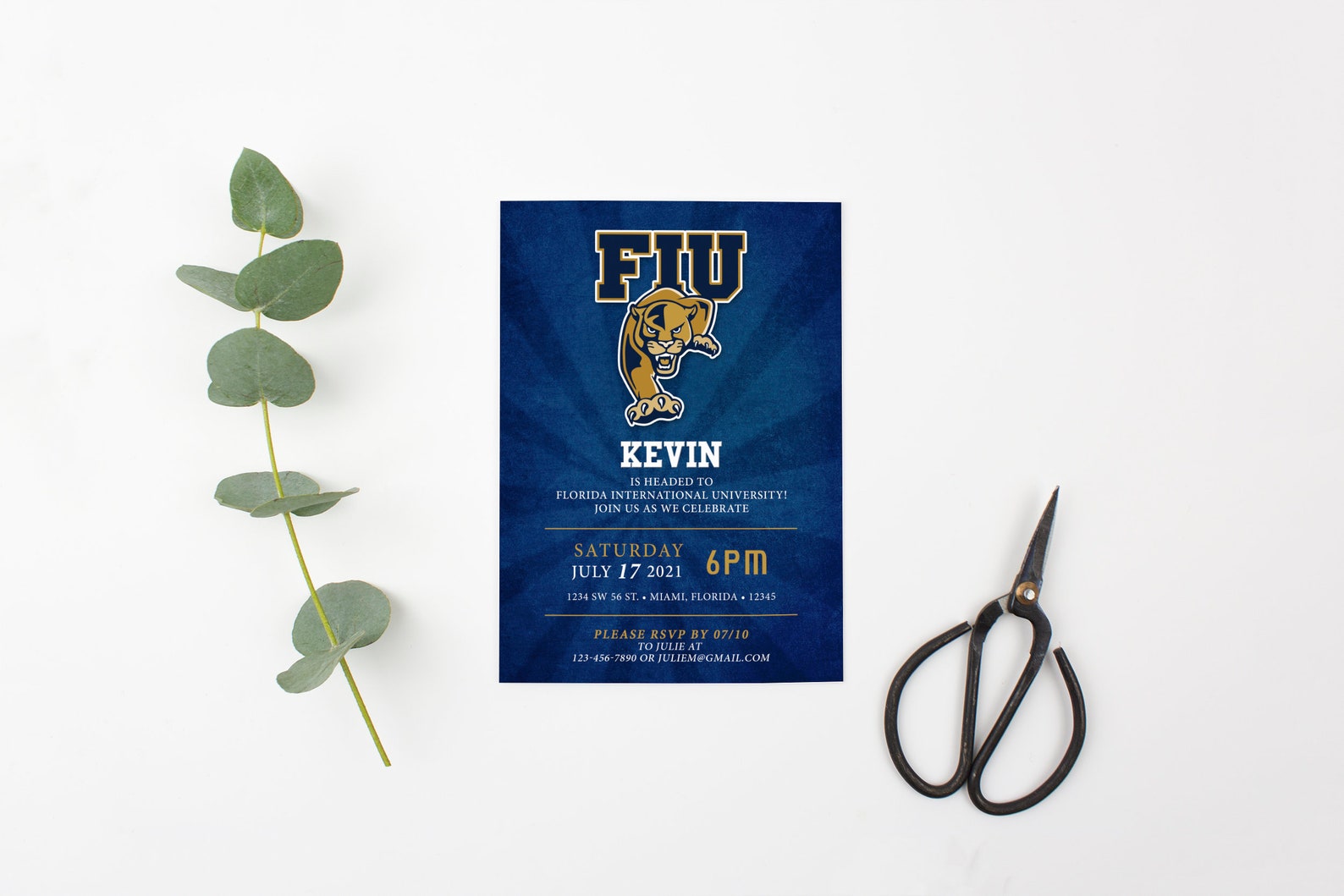 Graduation Invitations Trunk Party Invites Florida University ...