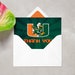 UM Thank You Card - University of Miami Card - Canes A2 Thank You Card ...