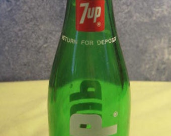 Vintage 7 up Bottle | Etsy