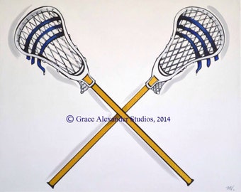 Lacrosse Sticks Logo - Etsy