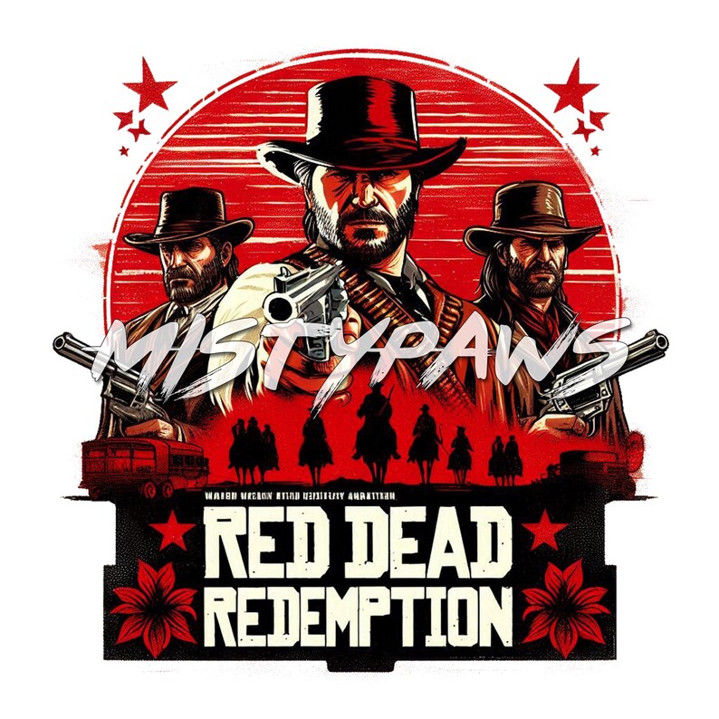 Red Dead Redemption PNG 5x PNG Pack High Quality, T-shirt & Mug Designs ...