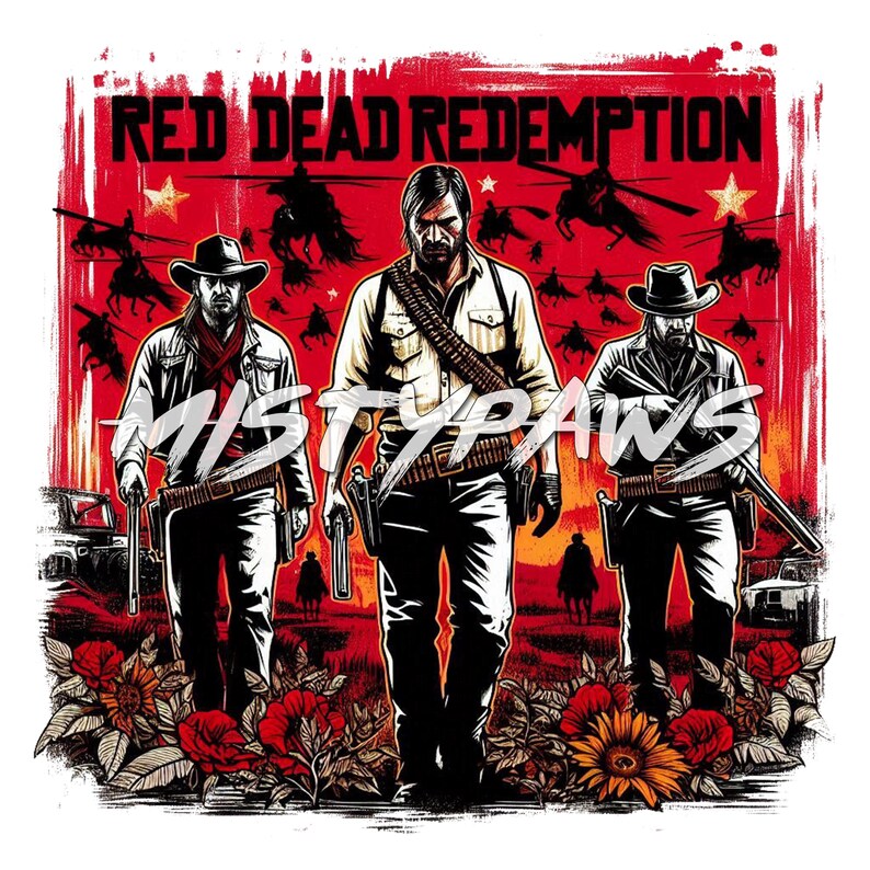Red Dead Redemption PNG 5x PNG Pack High Quality, T-shirt & Mug Designs ...