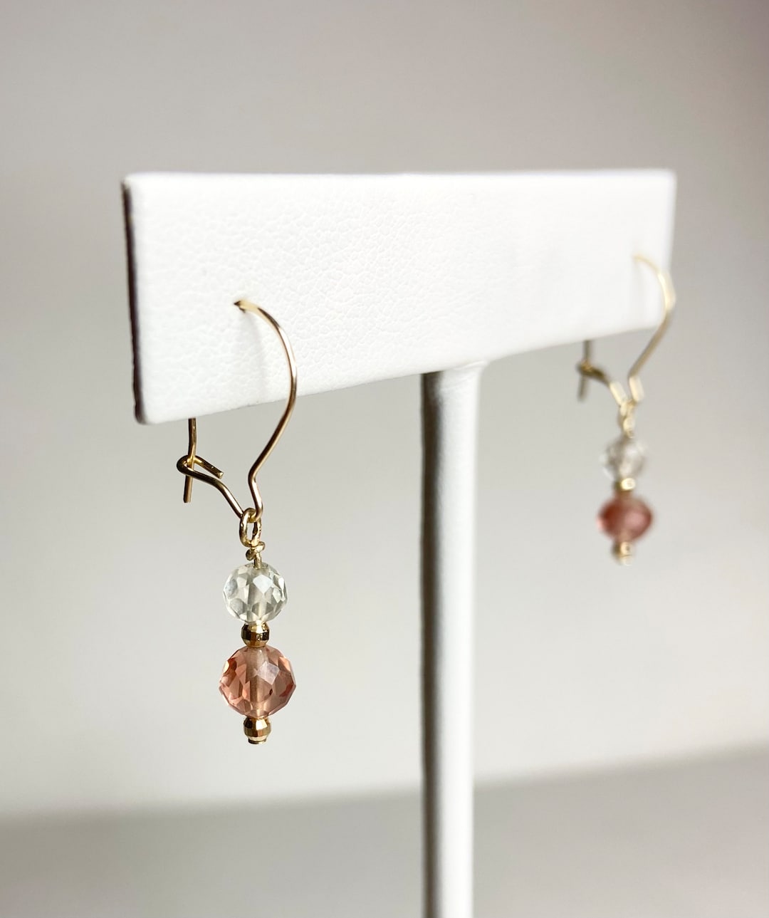 Solid 14k Oregon Sunstone Multi-color Dangle Drop Earrings - Etsy