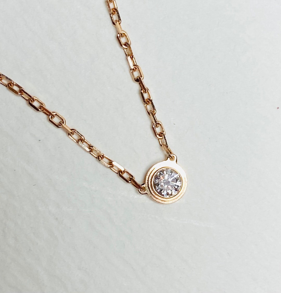 Cartier D'amour Necklace Small Model Diamond Adjustable Necklace in 18k ...