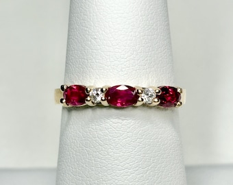 Spectacular 14K Star Ruby & Diamond Ring - Etsy