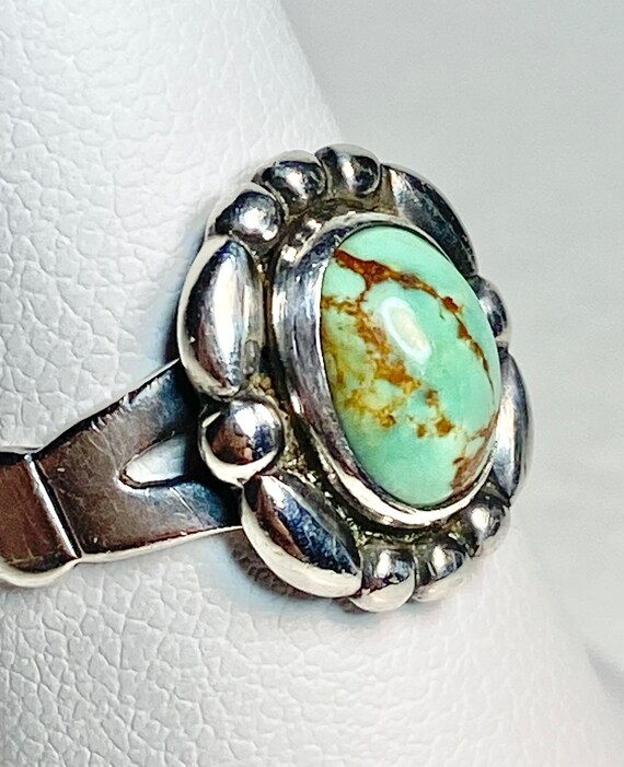 Native American Indian Turquoise Ring Sterling Silver… - Gem