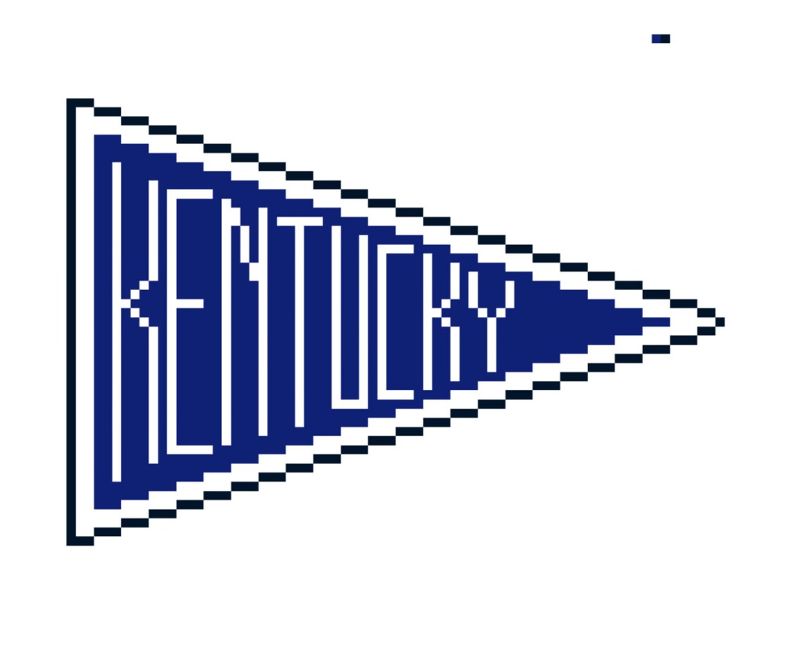 Kentucky Pennant - Digital Needlepoint Chart - Etsy
