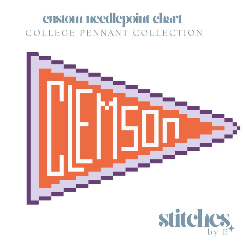 Pennant Clemson - Etsy