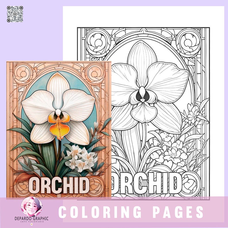 Over 100 Vintage Flower Coloring Pages - Printable Floral Line Art for ...