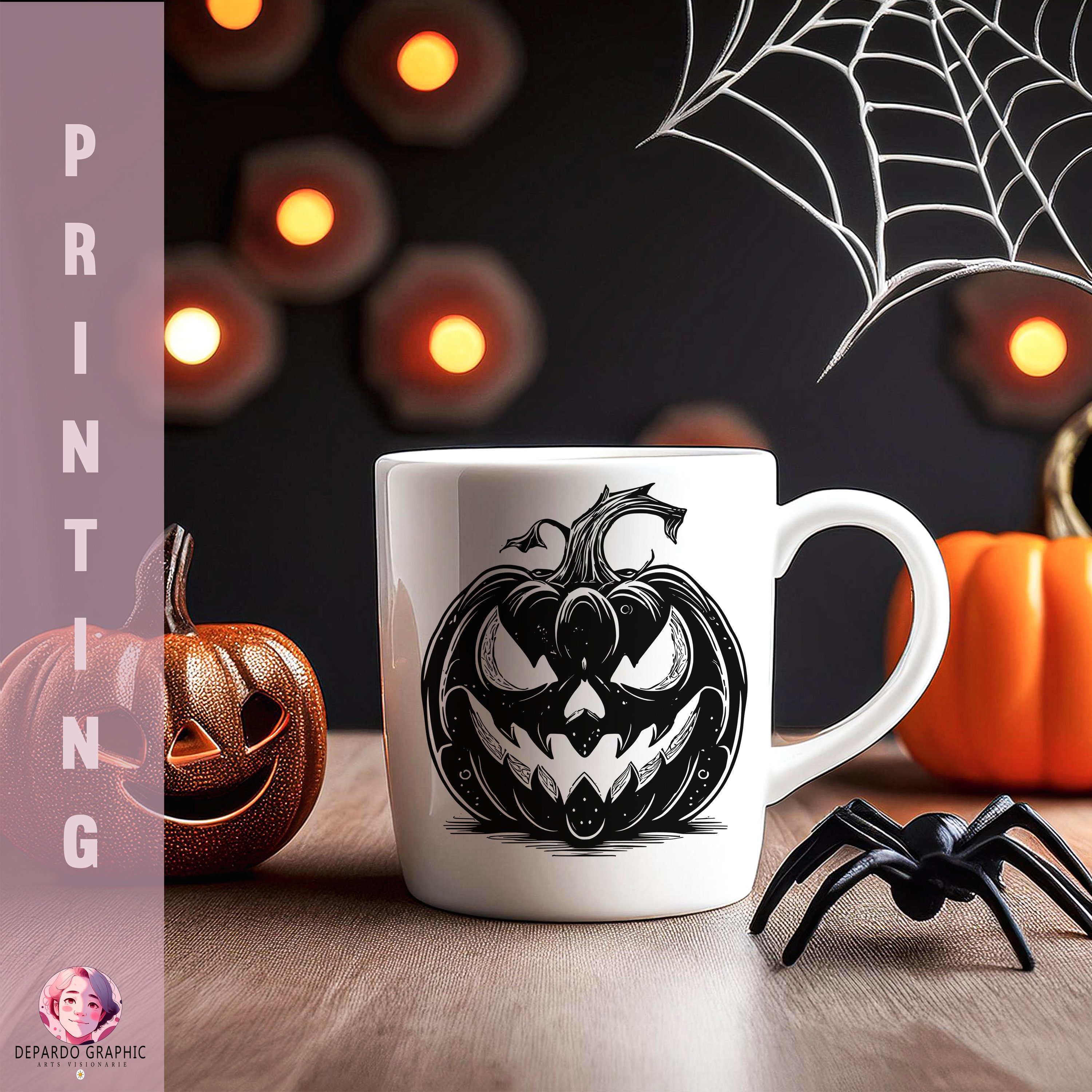 438 PNG + SVG Black Halloween Bundle: Pumpkins, Bats, Ghosts and More! Ideal for Crafts, Laser ...