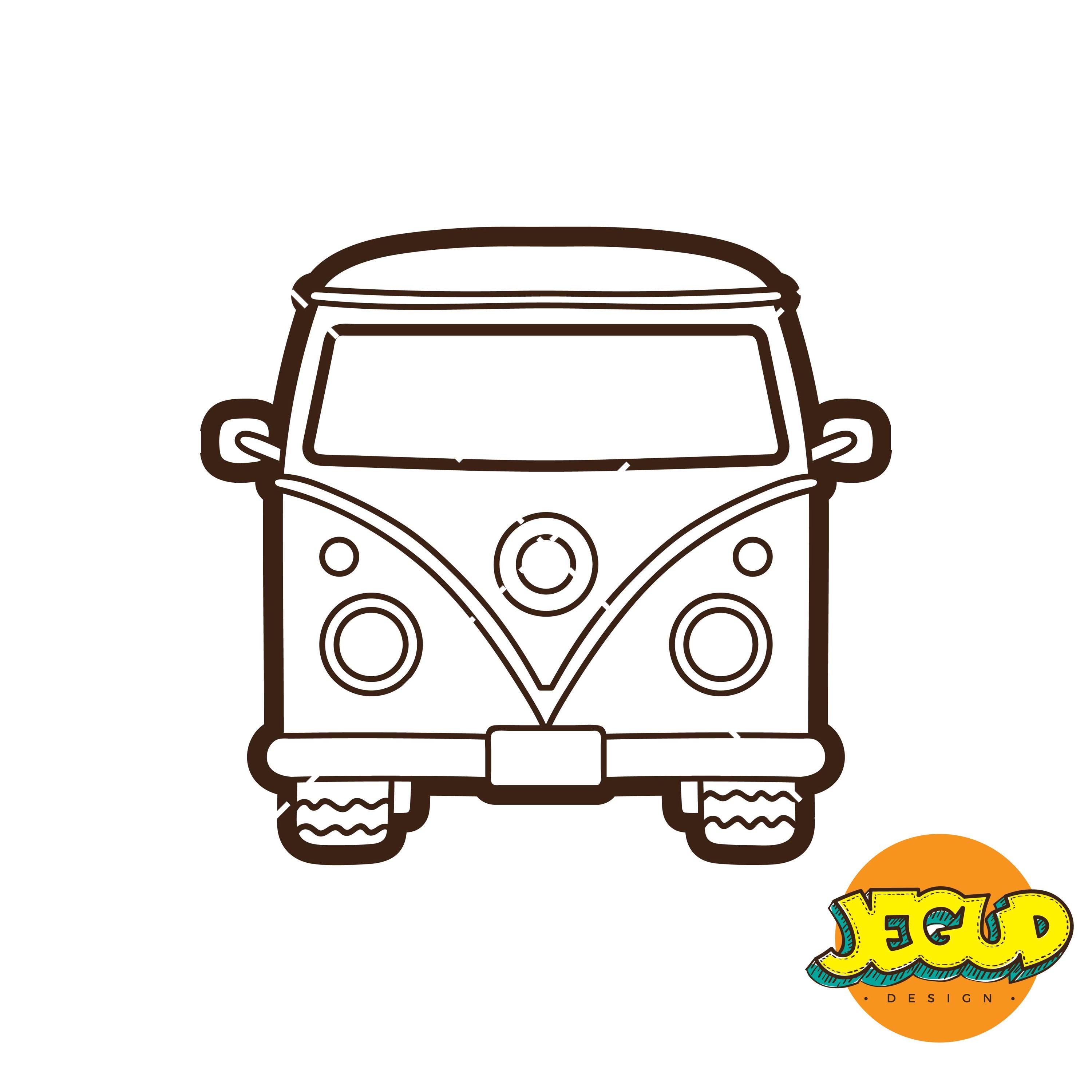 VW Combi Vector Illustration - Etsy