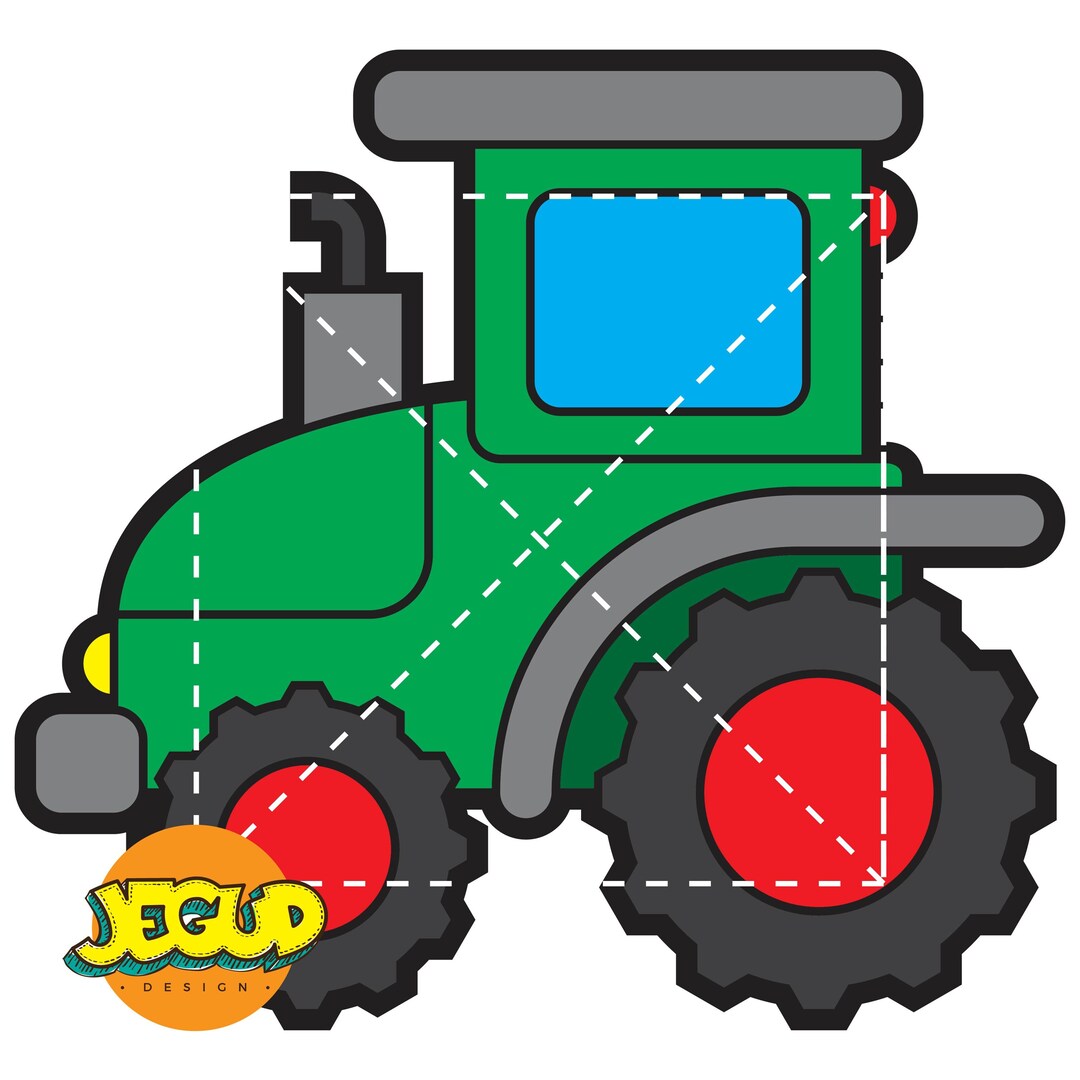 Tractor Truck Vector Illustration - Etsy