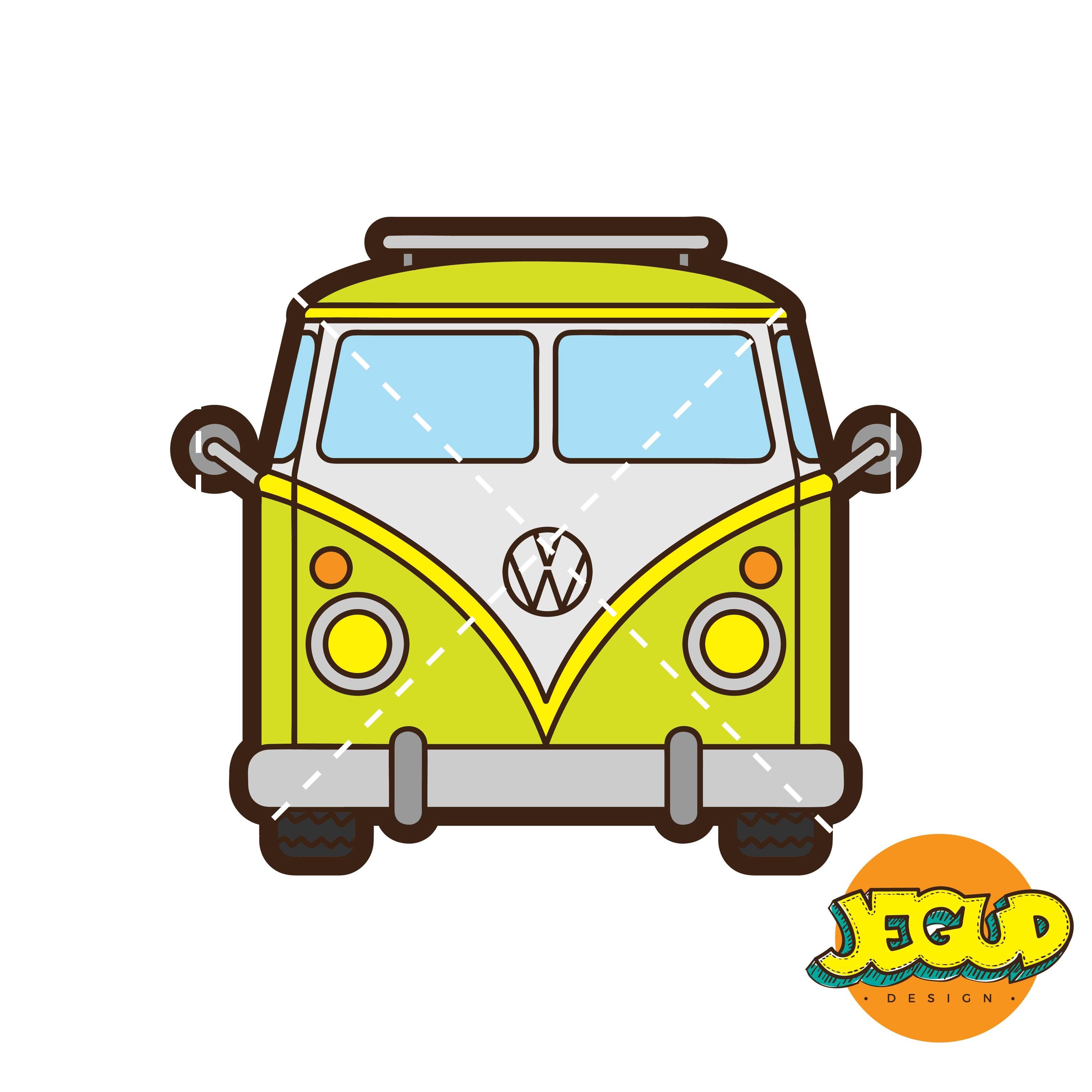 VW Combi Vector Illustration - Etsy